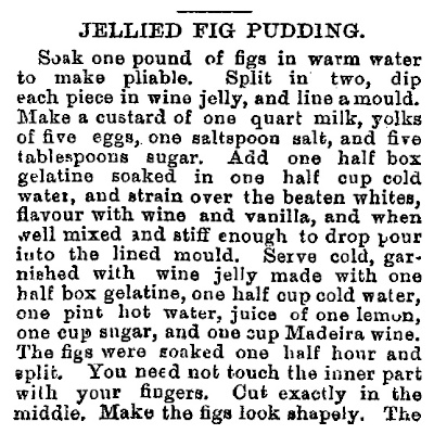 Jellied Fig Pudding (Recipe from 1892) - Willow Bank Heritage Village