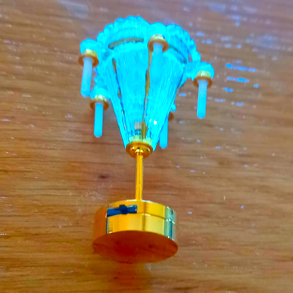 Dollhouse Chandelier Scale 1:12 with Battery CR1632 (TY-030) - Willow ...