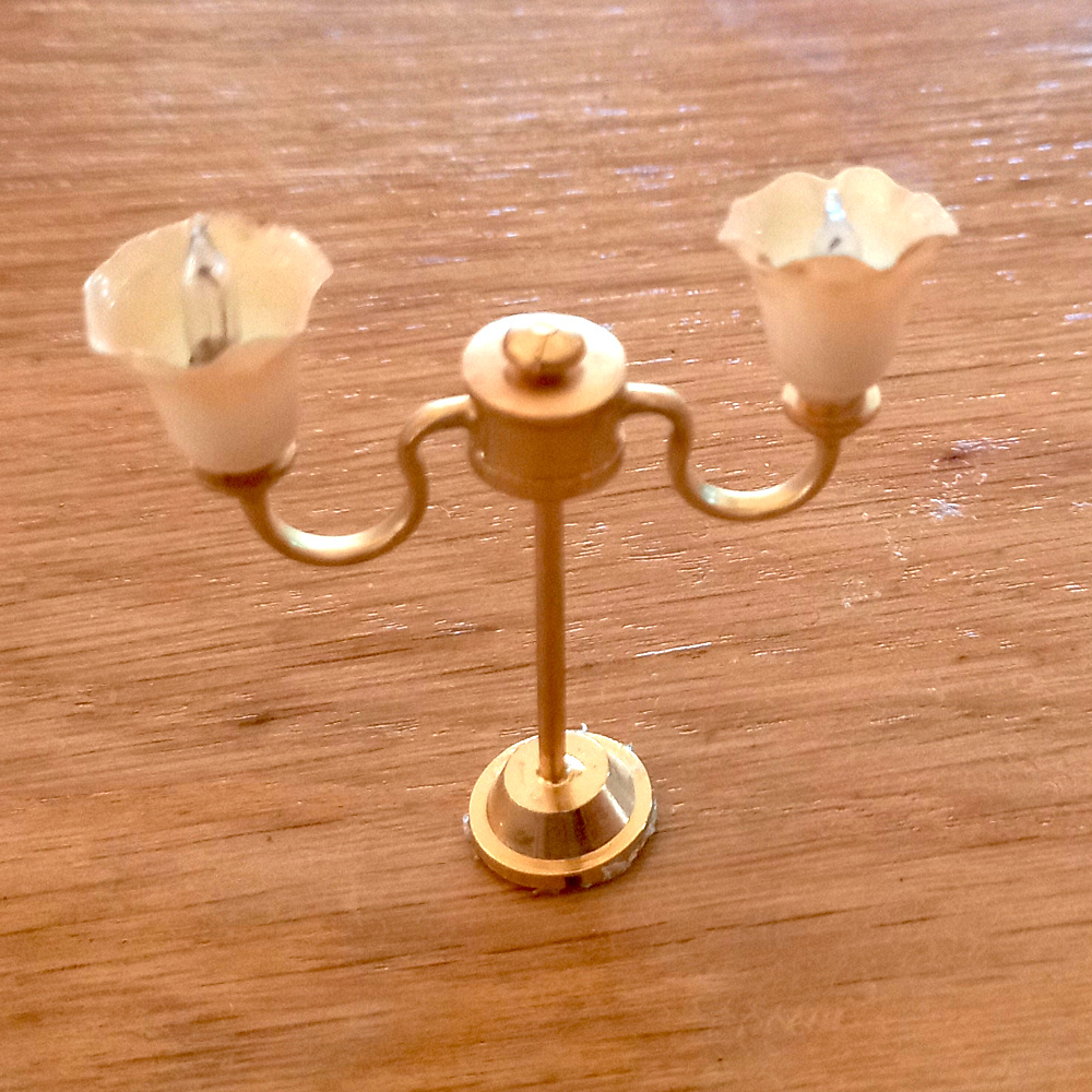 Dollhouse 2-Arm Table/Ceiling Lamp Scale 1:12 (TY-034) - Willow Bank ...