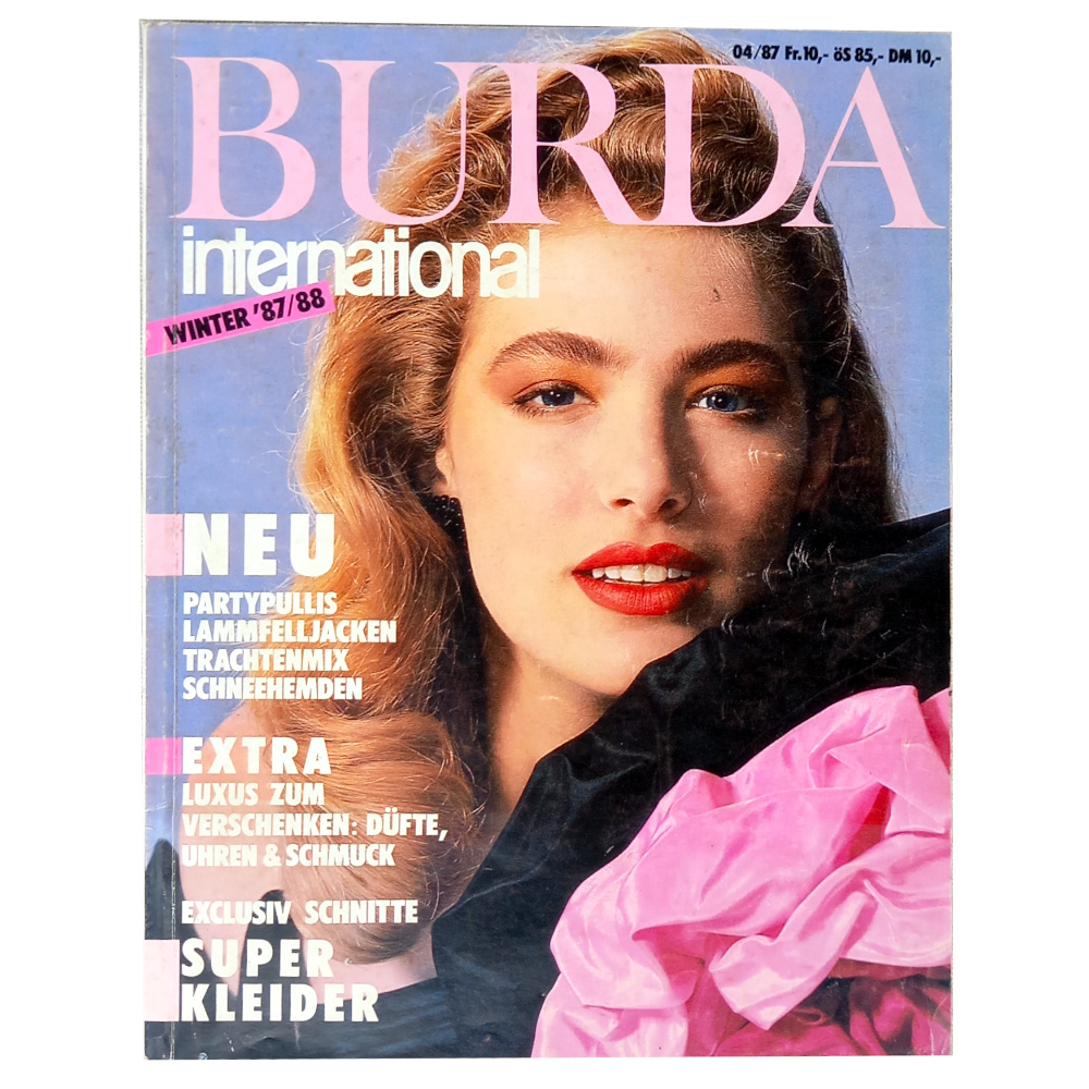 BURDA Sewing Pattern Magazine Winter 87/88 (BKSP-008) - Willow Bank ...