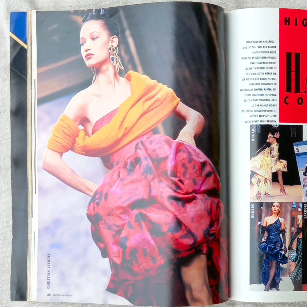 BURDA Sewing Pattern Magazine Winter 87/88 (BKSP-008) - Willow Bank ...