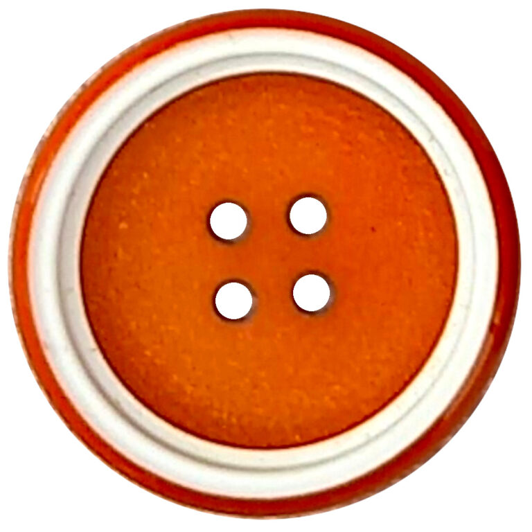 22mm Button Burnt-Orange/White 1970s NOS (BUT-049S) - Willow Bank ...