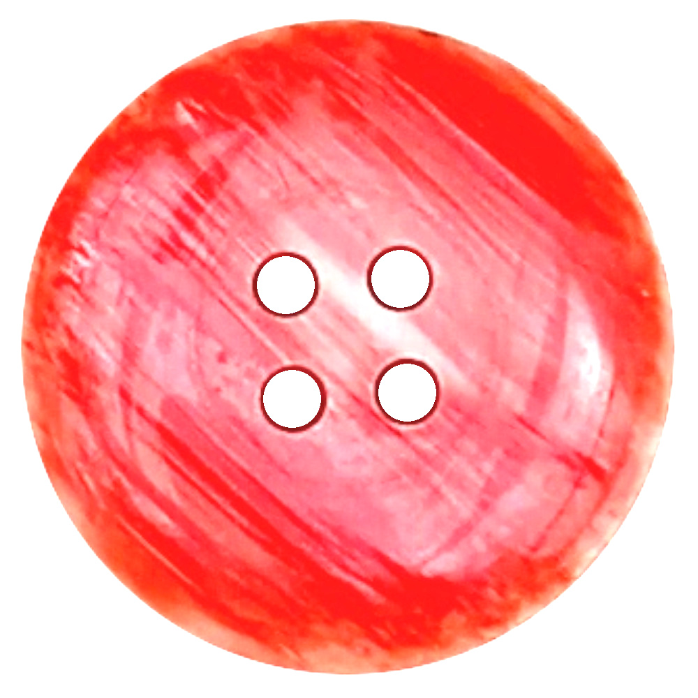 25mm Button Pink-Orange 1980s NOS (BUT-054L) - Willow Bank Heritage Village