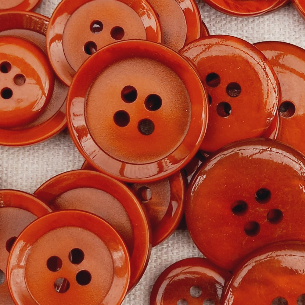 30mm Button Muted Red-Brown Marbled 1980s NOS (BUT-057L) - Willow Bank ...