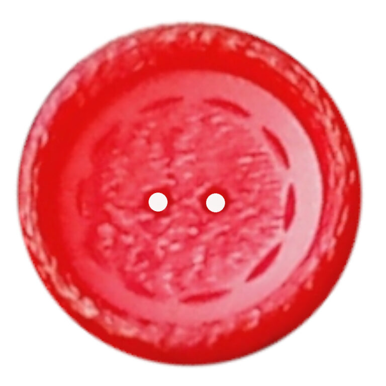 25mm Button Red 1980s NOS (BUT-077M) - Willow Bank Heritage Village
