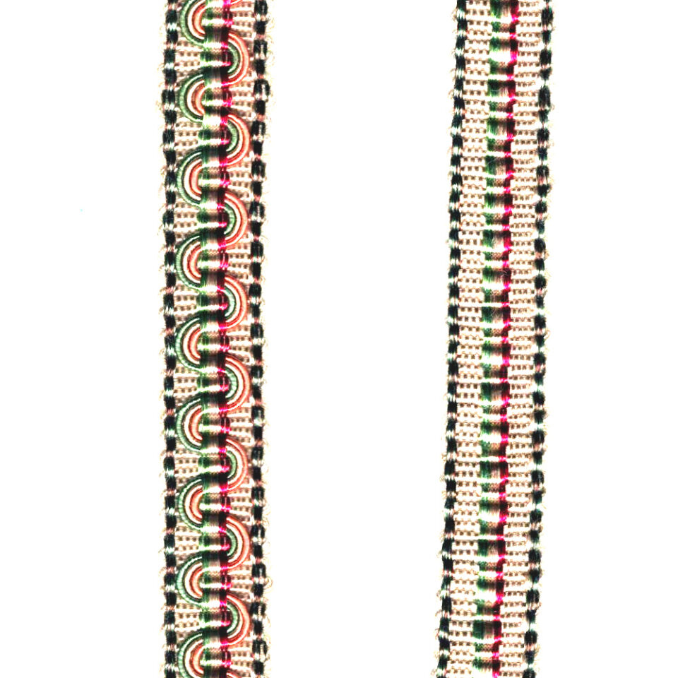 12mm Gimp Trim Multi-Coloured (UB-026) sold by the meter - Willow Bank ...