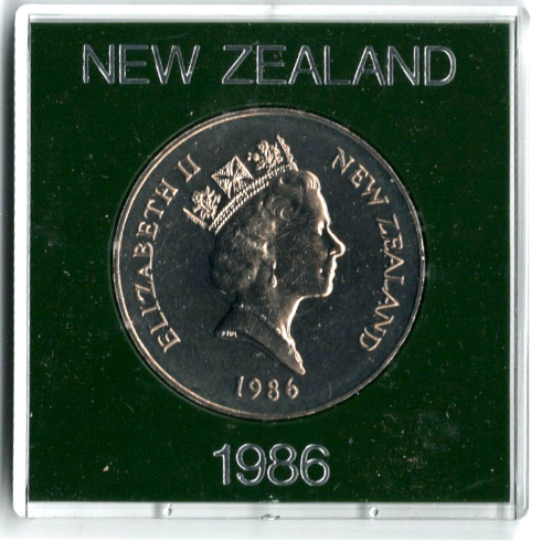 NZ 1986 Royal Visit One Dollar Coin Cased - Kakapo (SANT-033) - Willow ...